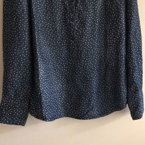 Max Jeans | Tops | Max Jeans Microflower Print Buttondown Xl | Poshmark